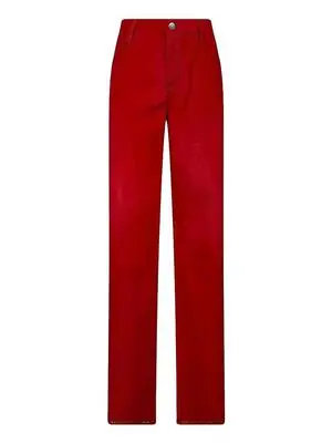 Ermanno Scervino Wide Leg Palazzo Pants - Red