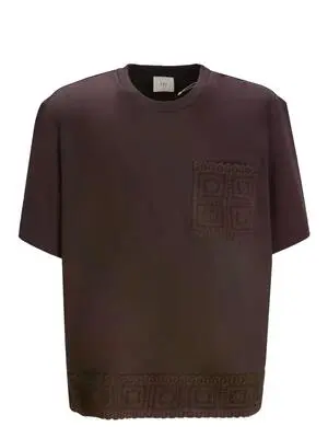 CHÉ STUDIOS Crochet Pocket T-shirt - Brown