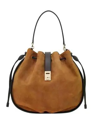 FERRAGAMO Hug Bucket Bag - Brown