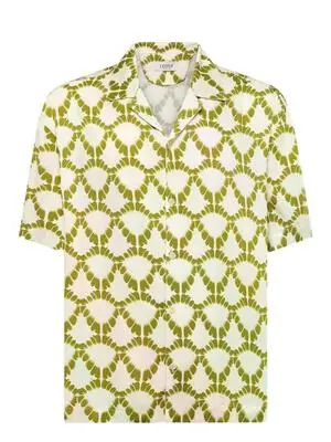 LANEUS Patterned Shirt - Neutrals