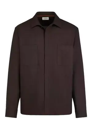 TOD'S Front-pocket Tailored Shirt - Brown