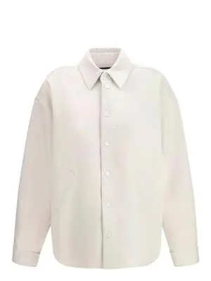 Balenciaga Buttoned Kashmir Overshirt Jacket - Neutrals