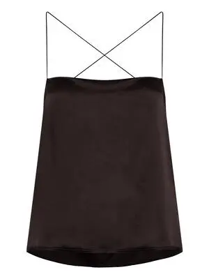 ARMARIUM Iside Satin Top - Brown