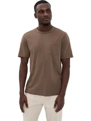 Faherty Brand Sunwashed Pocket Tee - Island Brown