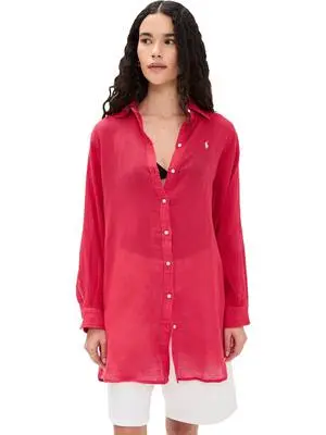 Polo Ralph Lauren Boyfriend Shirt - Cruise Red
