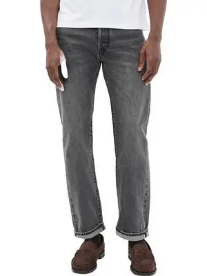LEVI'S 501 Relaxed Jeans - Black Ash Selvedge