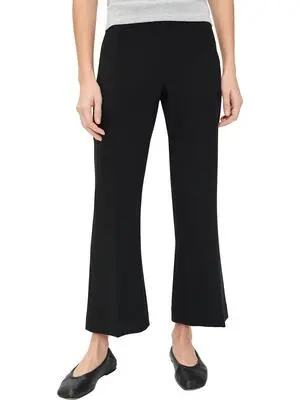 LA LIGNE Gaia Cropped Flare Trousers - Black