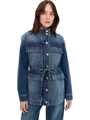Veronica Beard Denim Anorak Jacket - City Lights