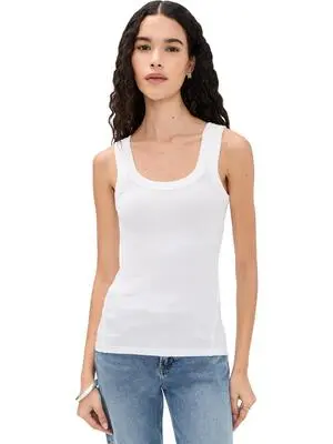 Rag & Bone Essential Rib Tank - White