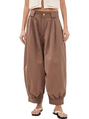 Sea Lois Twill Pants - Taupe