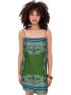 Misa Maxine Mini Dress - Moss Scarf