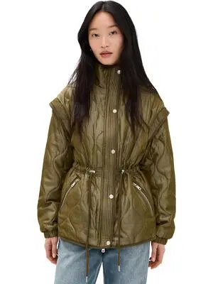 Avec Les Filles Quilted Jacket - Seagrass