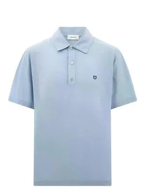 FERRAGAMO Short Sleeve Jersey Polo - Blue