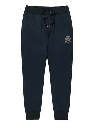 Dolce & Gabbana Logo-appliquéd Cotton Sweatpants - Navy