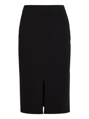 JOSEPH Safir Milano Knit Midi Skirt - Black