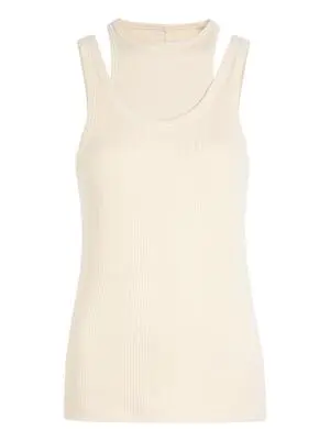ARMARIUM Filippa Layered Ribbed Cotton Tank