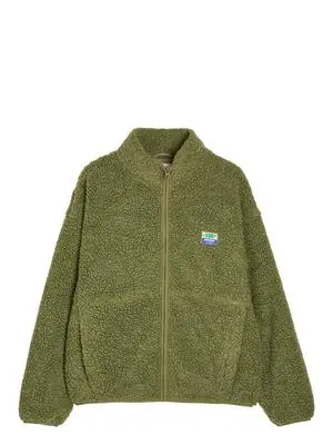 American Vintage Fleece Zip-up Jacket - Green