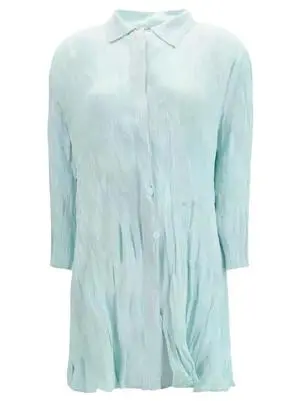 GONGDID DESIGN Long-sleeve Mini Dress - Blue