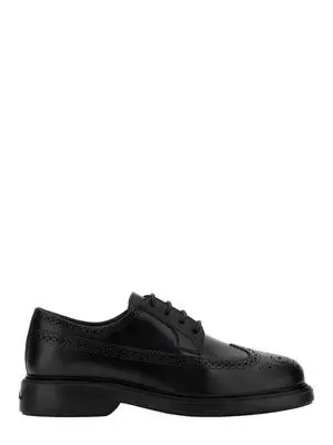 Hogan H704 Urbano Derby Shoes - Black