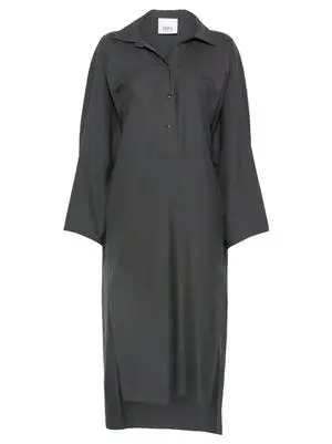 Erika Cavallini Button Front Shirt Dress - Grey