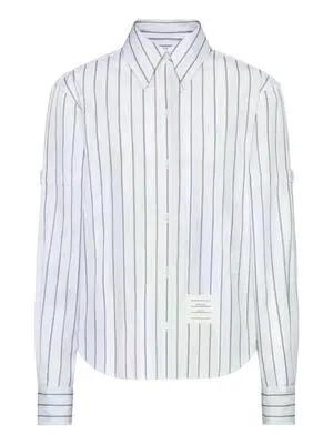 Thom Browne Striped Armband Shirt - White