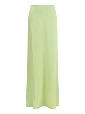 KRISTINA TI Straight Maxi Skirt - Green