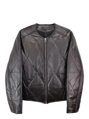 OMAR AFRIDI Quilted Leather Jacket