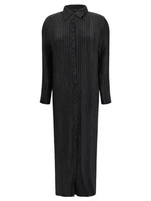 GONGDID DESIGN Buttoned Maxi Dress - Black
