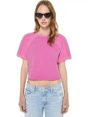 MOTHER The Half Cut Square T-shirt - Purple