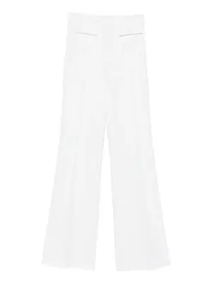 Elisabetta Franchi Essential Wide-leg Trousers - White