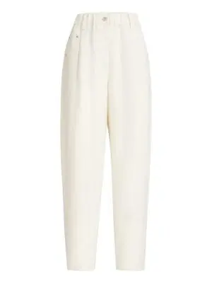 Brunello Cucinelli Straight Trousers - White