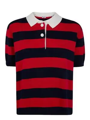 ASPESI Striped Polo Shirt