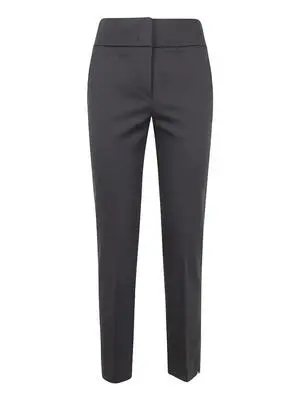Peserico Stretch Cotton-viscose Pant - Black