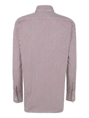Aspesi Classic Striped Shirt - Red