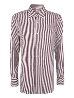 Aspesi Classic Striped Shirt - Red