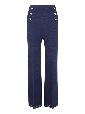 TWINSET Straight Trousers - Blue