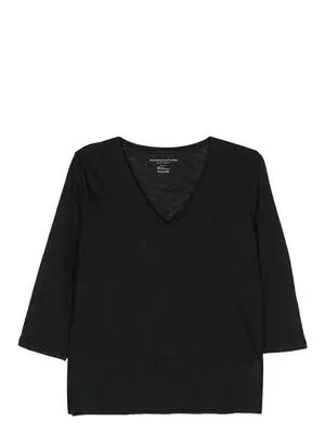 Majestic International Three Quarter Sleeve Shirt - Black