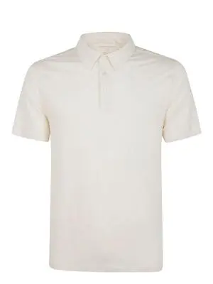 Majestic International Linen Short Sleeves Polo Shirt - White