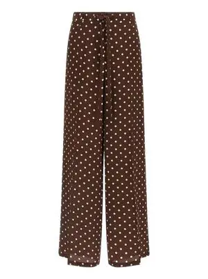 P.a.r.o.s.h Wide Leg Trousers - Brown