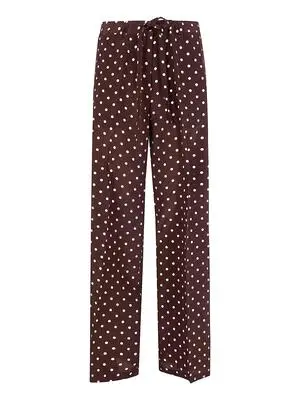 P.a.r.o.s.h Wide Leg Trousers - Brown
