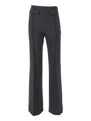 Elisabetta Franchi Essential Wide Leg Trousers - Black