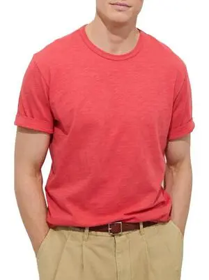 ALEX MILL Standard Heathered T-shirt - Fire Red