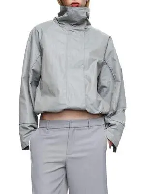 Lioness Shoreline Windbreaker Jacket - Silver