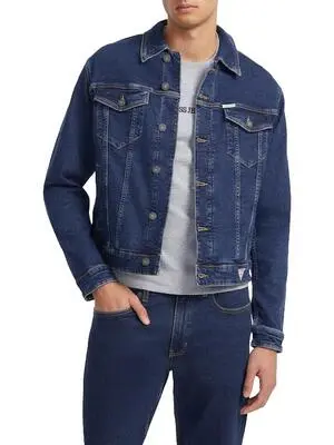 Guess Slim Fit Denim Trucker Jacket - Vard