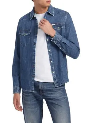 Guess Slim Fit Western Shirt - Denim