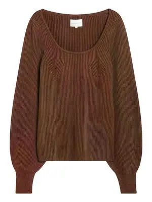 LOULOU Cashmere Jumper - Brown