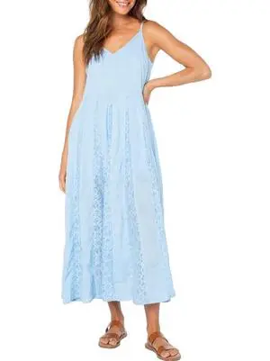 Roxy Jardin Bloom Lace Maxi Dress - Airy Blue