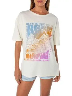 Roxy Oversized Graphic T-shirt - Cloud Dancer