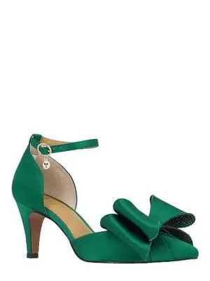 J. Reneé Pammie Ankle Strap Bow Pumps - Emerald