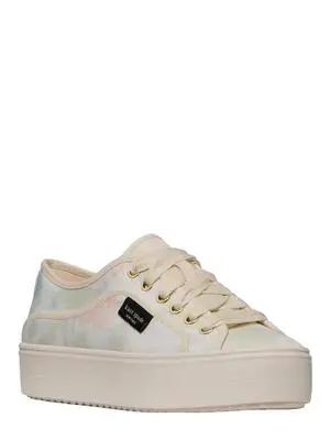 Kate Spade New York Sam Icon Platform Sneaker - Beige Multi